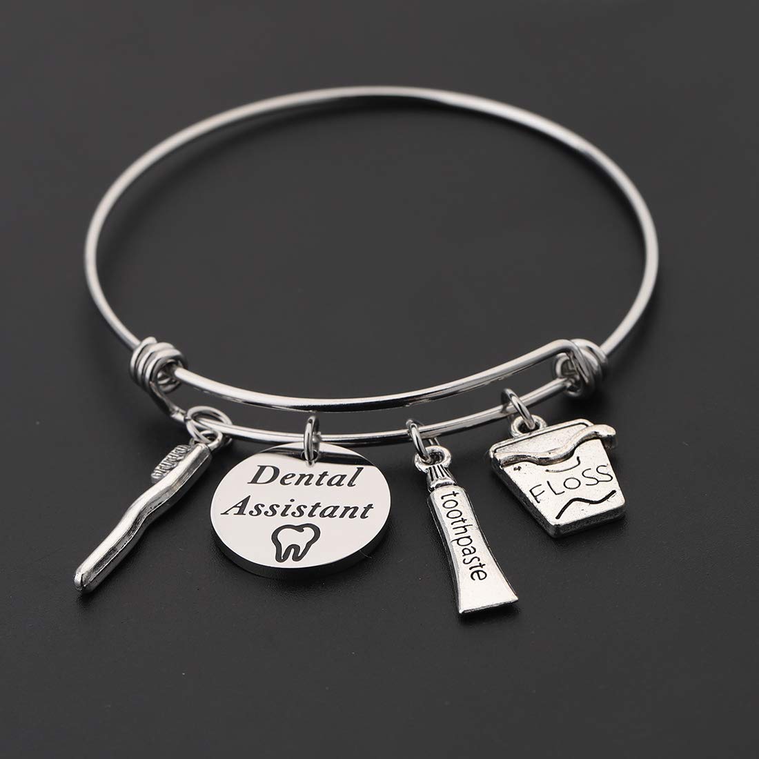 CHOROY Dentist Bracelet Dental Assistant Bracelet Dentist Graduation Gift Dental Hygienist Jewelry Future Dentist Gift (Dentist Assistant Bracelet)