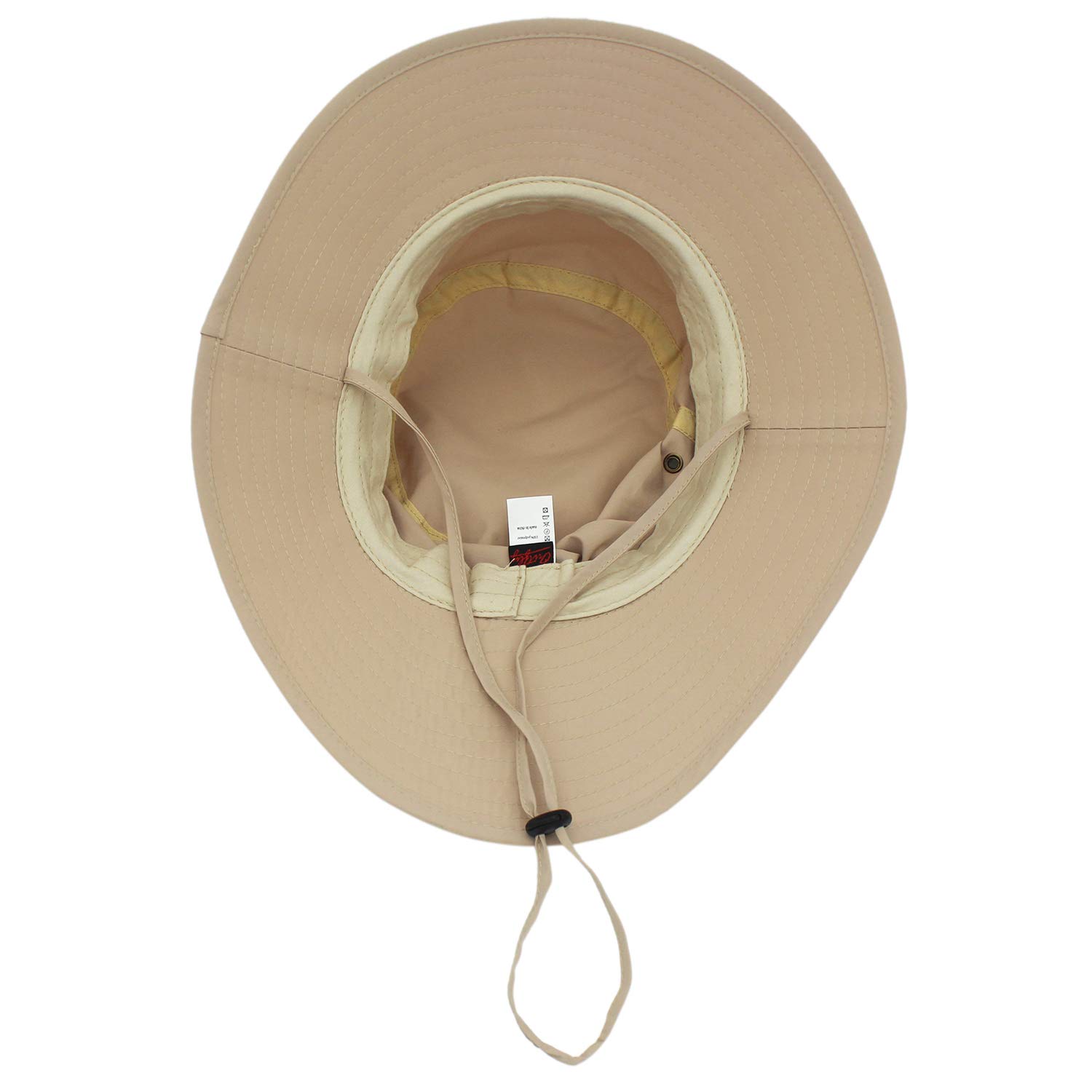 LLmoway Womens Lightweight Outdoor Safari Sun Hat Quick Dry Cooling Fishing Hat with Strap Khaki