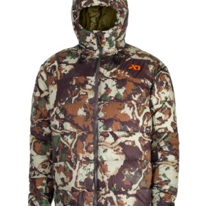 First Lite Men's Chamberlin Down Jacket - Warm Down Insulated Camo Hunting Puffy - First Lite Fusion - Large