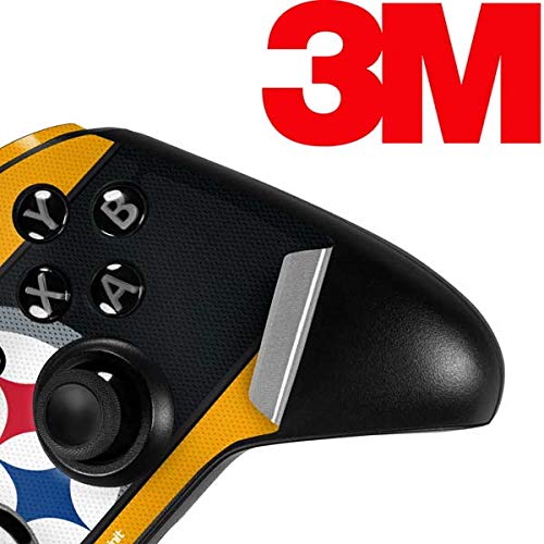 Skinit Decal Gaming Skin Compatible with Xbox One Elite Controller - Officially Licensed NFL Pittsburgh Steelers Zone Block Design