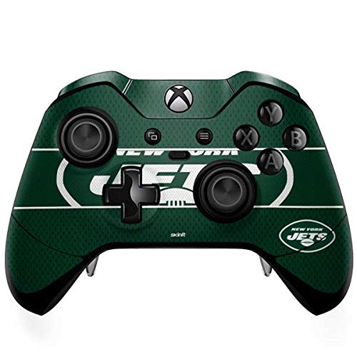 Skinit Decal Gaming Skin Compatible with Xbox One Elite Controller - Officially Licensed NFL New York Jets Zone Block Design