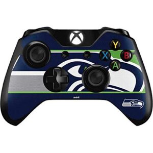 skinit decal gaming skin compatible with xbox one controller - officially licensed nfl seattle seahawks zone block design