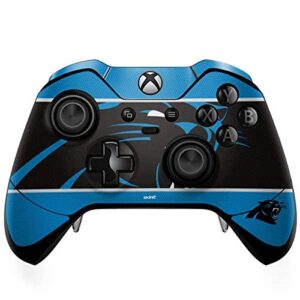 skinit decal gaming skin compatible with xbox one elite controller - officially licensed nfl carolina panthers zone block design