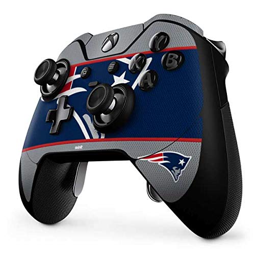 Skinit Decal Gaming Skin Compatible with Xbox One Elite Controller - Officially Licensed NFL New England Patriots Zone Block Design