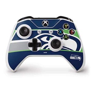 skinit decal gaming skin compatible with xbox one s controller - officially licensed nfl seattle seahawks zone block design