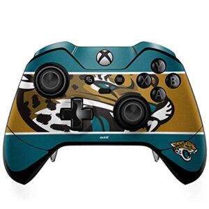 skinit decal gaming skin compatible with xbox one elite controller - officially licensed nfl jacksonville jaguars zone block design