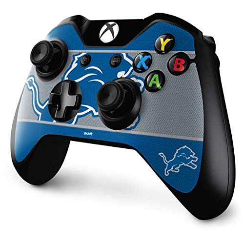 Skinit Decal Gaming Skin Compatible with Xbox One Controller - Officially Licensed NFL Detroit Lions Zone Block Design