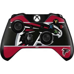 skinit decal gaming skin compatible with xbox one controller - officially licensed nfl atlanta falcons zone block design