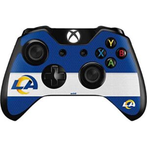 skinit decal gaming skin compatible with xbox one controller - officially licensed nfl los angeles rams zone block design