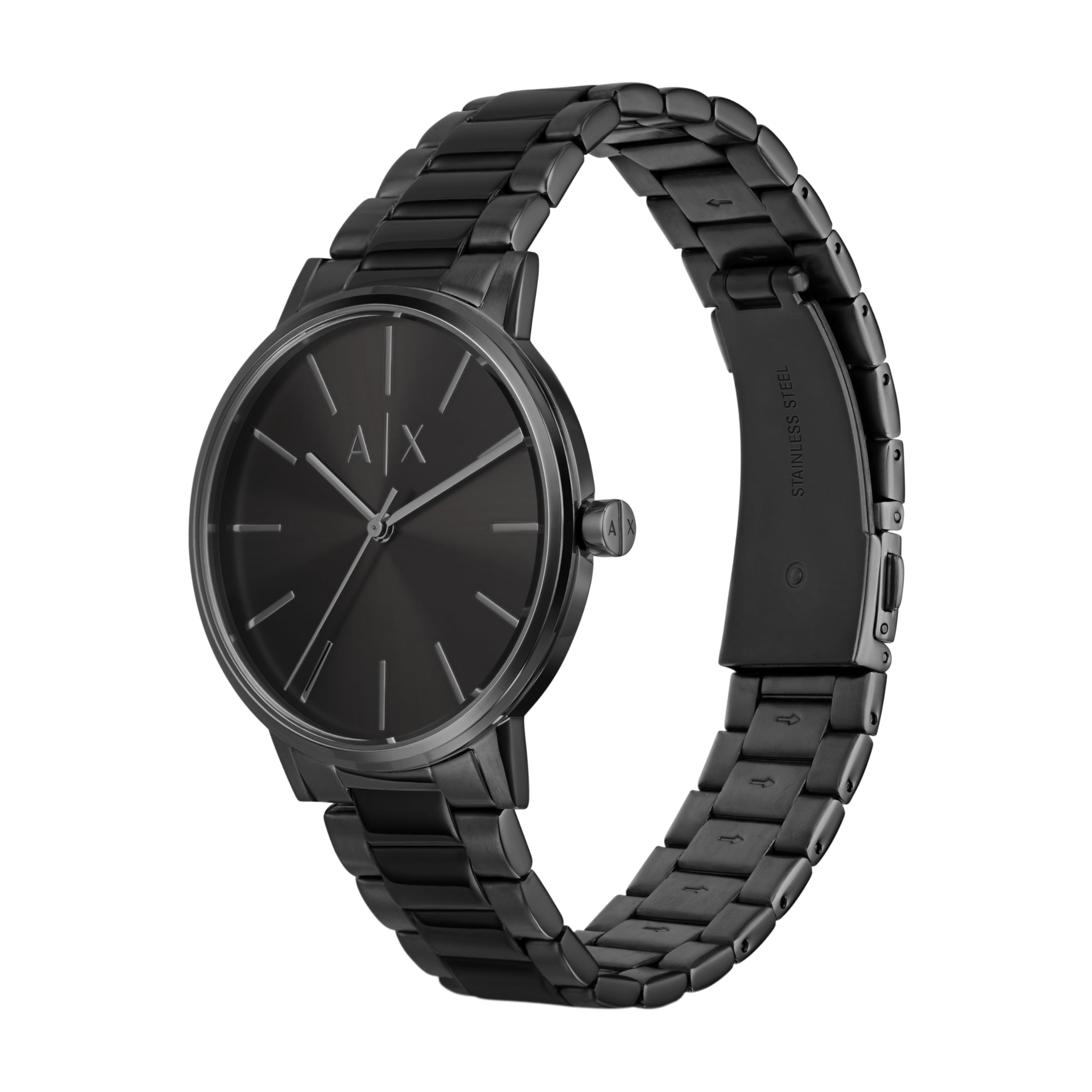 A｜X ARMANI EXCHANGE Men's Black Stainless Steel Watch (Model: AX2701)