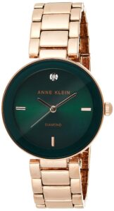 anne klein women's genuine diamond dial bracelet watch