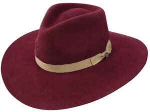 charlie 1 horse highway burgundy 3 3/4" brim burgundy m