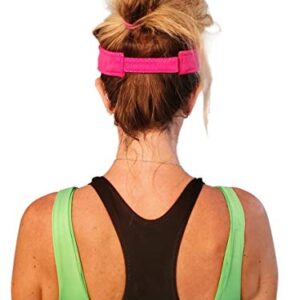 Tennis Happies Tennis Visor Hit Happy, Adjustable Strap, Perfect for On The Court Or Off (Pink), One Size