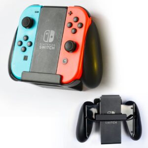 Monzlteck Wall Mount for Switch+Controller Mount,Compatible with OLED version,Game Card Holder,Solid Metal