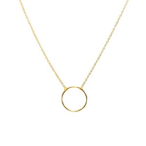 s.j jewelry womens handmade 14k gold plated/rose gold/silver plated dainty moon cross and circle choker necklace for womens nk-circle