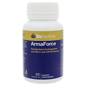 msnor bioceuticals armaforce immune support olive leaf 60 caps vegan