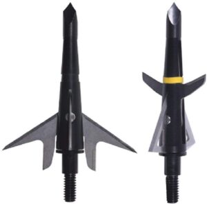 swhacker 4 blade hybrid broadhead 100 gr. 1.75in. 3 pk. black, one size