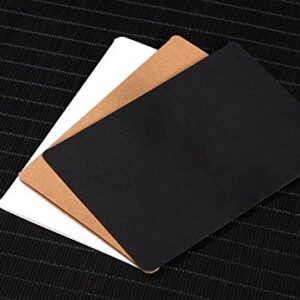 AimtoHome Paper Greeting Pack of 50 pcs Cards - Blank Tent Table Place Cards - Great for Wedding, Folded Seat Assignment Setting Label, Banquet Party Event, 3.5 x 2.7 Inch（Black)