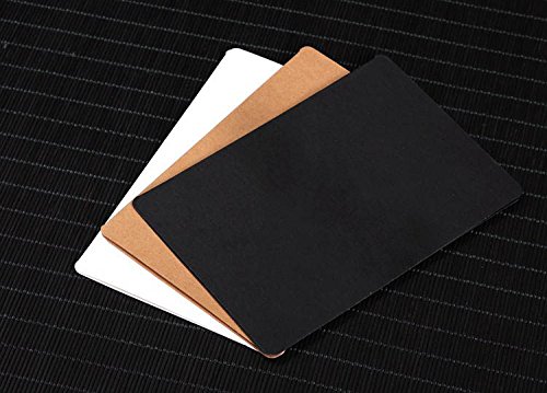 AimtoHome Paper Greeting Pack of 50 pcs Cards - Blank Tent Table Place Cards - Great for Wedding, Folded Seat Assignment Setting Label, Banquet Party Event, 3.5 x 2.7 Inch（Black)