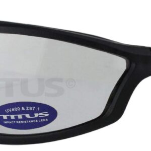 TITUS 2 Series - 34 NRR Slim-Line Hearing Protection & G26 Competition Z87.1 Safety Glasses Combos (Grey, Clear)