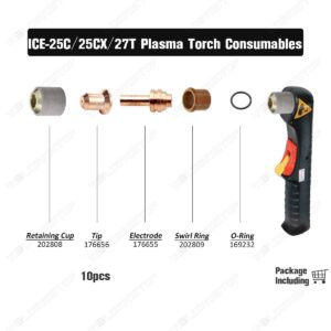 Tips for Miller ICE-25C ICE-27C ICE-27T Torch Spectrum 375/375 X-treme Cutter 10pcs