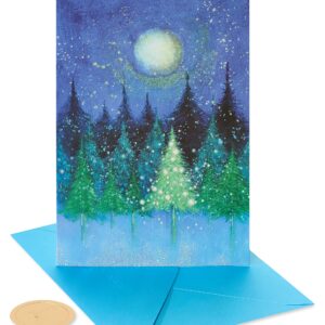 Papyrus Boxed Christmas Cards with Envelopes, Peace of the Season, Holiday Tree (14-Count)