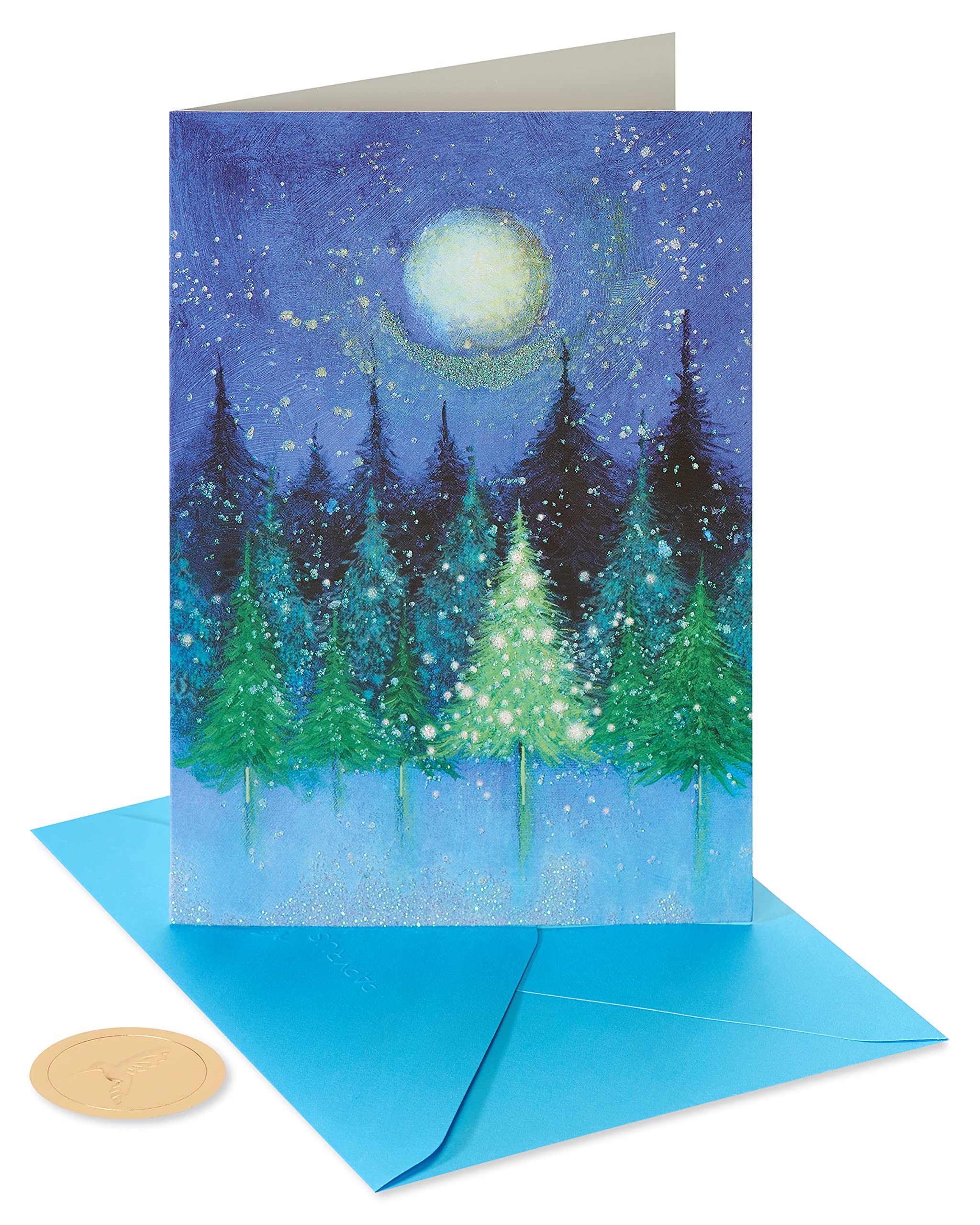 Papyrus Boxed Christmas Cards with Envelopes, Peace of the Season, Holiday Tree (14-Count)