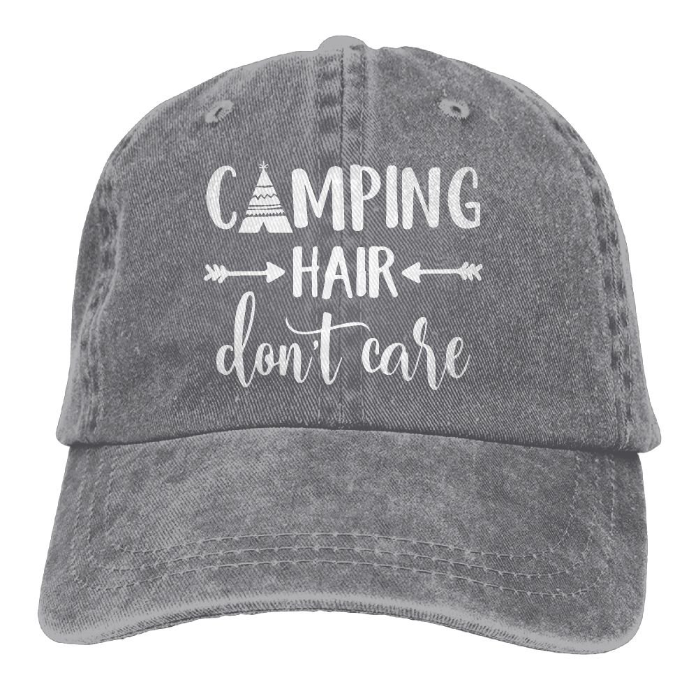 Splash Brothers Customized Unisex Camping Hair Don't Care Vintage Adjustable Baseball Cap Denim Dad Hat