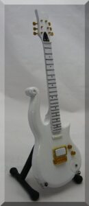 prince miniature guitar cloud white