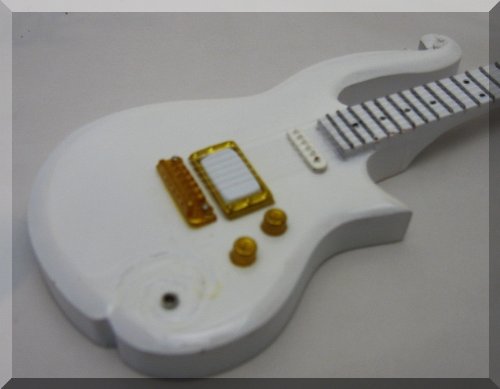 PRINCE Miniature Guitar CLOUD white