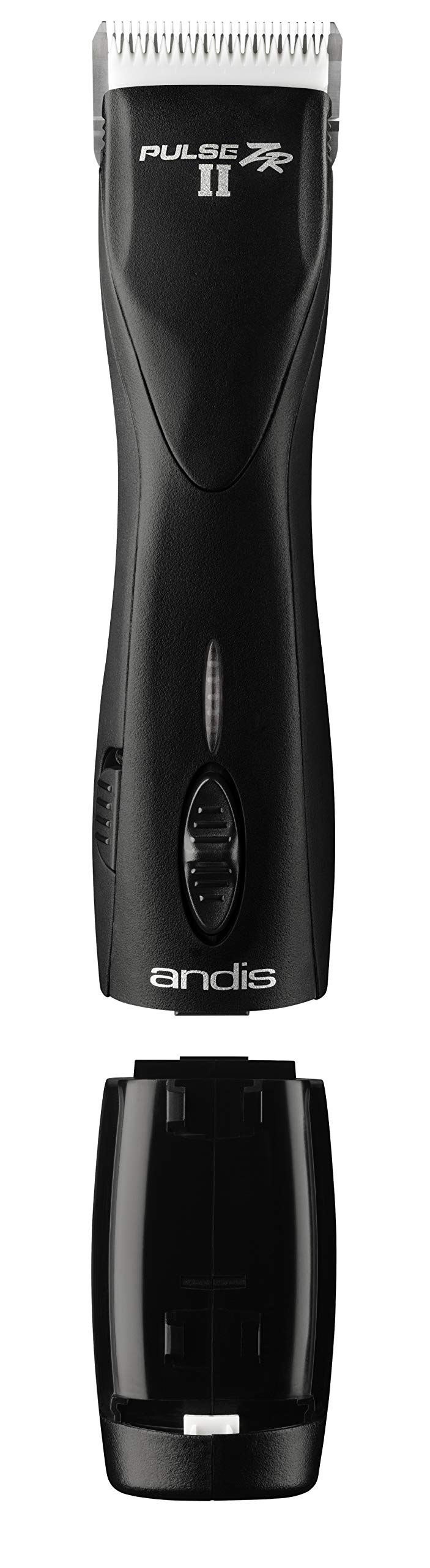 Andis Pulse Zr II 5-Speed Detachable Blade Clipper, Cordless, Removable Lithium Ion Battery - Black, dogs