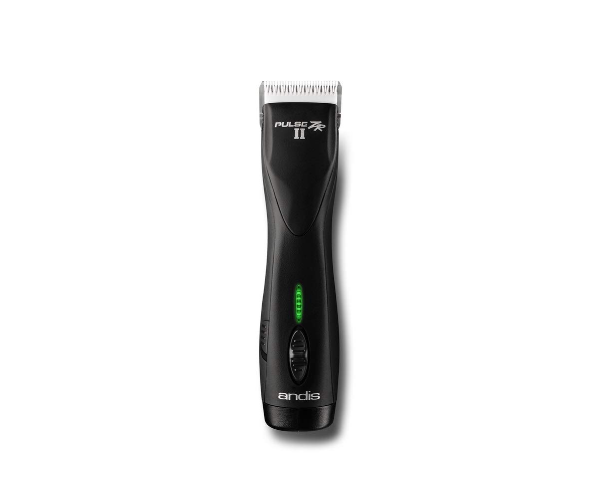 Andis Pulse Zr II 5-Speed Detachable Blade Clipper, Cordless, Removable Lithium Ion Battery - Black, dogs