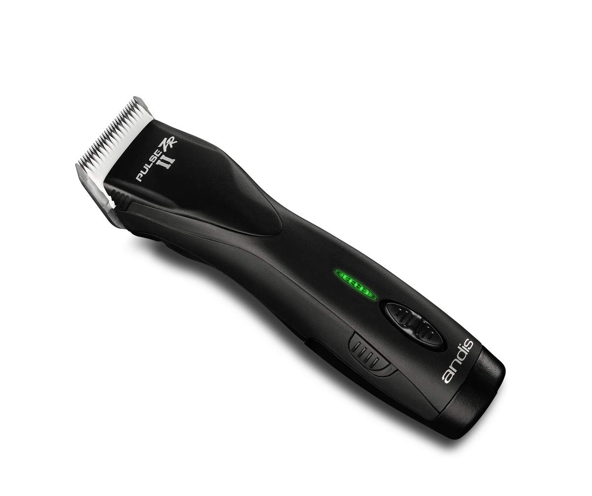 Andis Pulse Zr II 5-Speed Detachable Blade Clipper, Cordless, Removable Lithium Ion Battery - Black, dogs