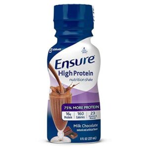 ensure, high protein nutrition shake, milk chocolate flavor, 8 fl oz, 6 pack