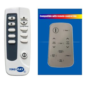 replacement for kenmore air conditioner remote control 5304495591 for model 253.76125 253.76125410 253.76185 253.76185310 253.76185311 253.76185410 253.76185411 253.77125 253.77125410 253.77185