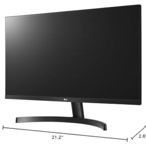 LG 27MK600M-B Monitor 27" HD (1920 x 1080) IPS Display, Radeon FreeSync, Dual HDMI, On Screen Display, Smart Energy Saving, Virtually Borderless Design - Black