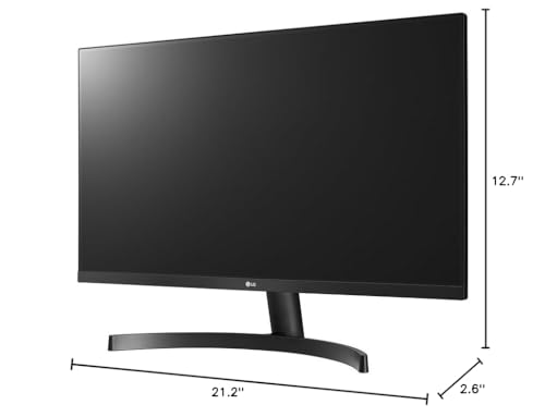 LG 27MK600M-B Monitor 27" HD (1920 x 1080) IPS Display, Radeon FreeSync, Dual HDMI, On Screen Display, Smart Energy Saving, Virtually Borderless Design - Black