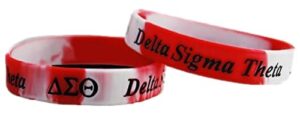 delta sigma theta silicone bracelet