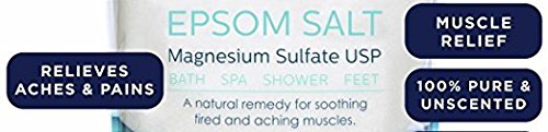 Epsom Salt 4 lbs. Magnesium Sulfate USP Multi-Purpose - Resealable bag