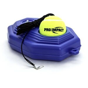 pro impact tennis trainer rebounder ball, trainer cemented baseboard with rope, perfect solo tennis trainer