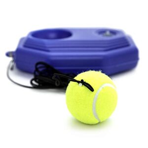 Pro Impact Tennis Trainer Rebounder Ball, Trainer Cemented Baseboard with Rope, Perfect Solo Tennis Trainer