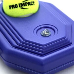 Pro Impact Tennis Trainer Rebounder Ball, Trainer Cemented Baseboard with Rope, Perfect Solo Tennis Trainer