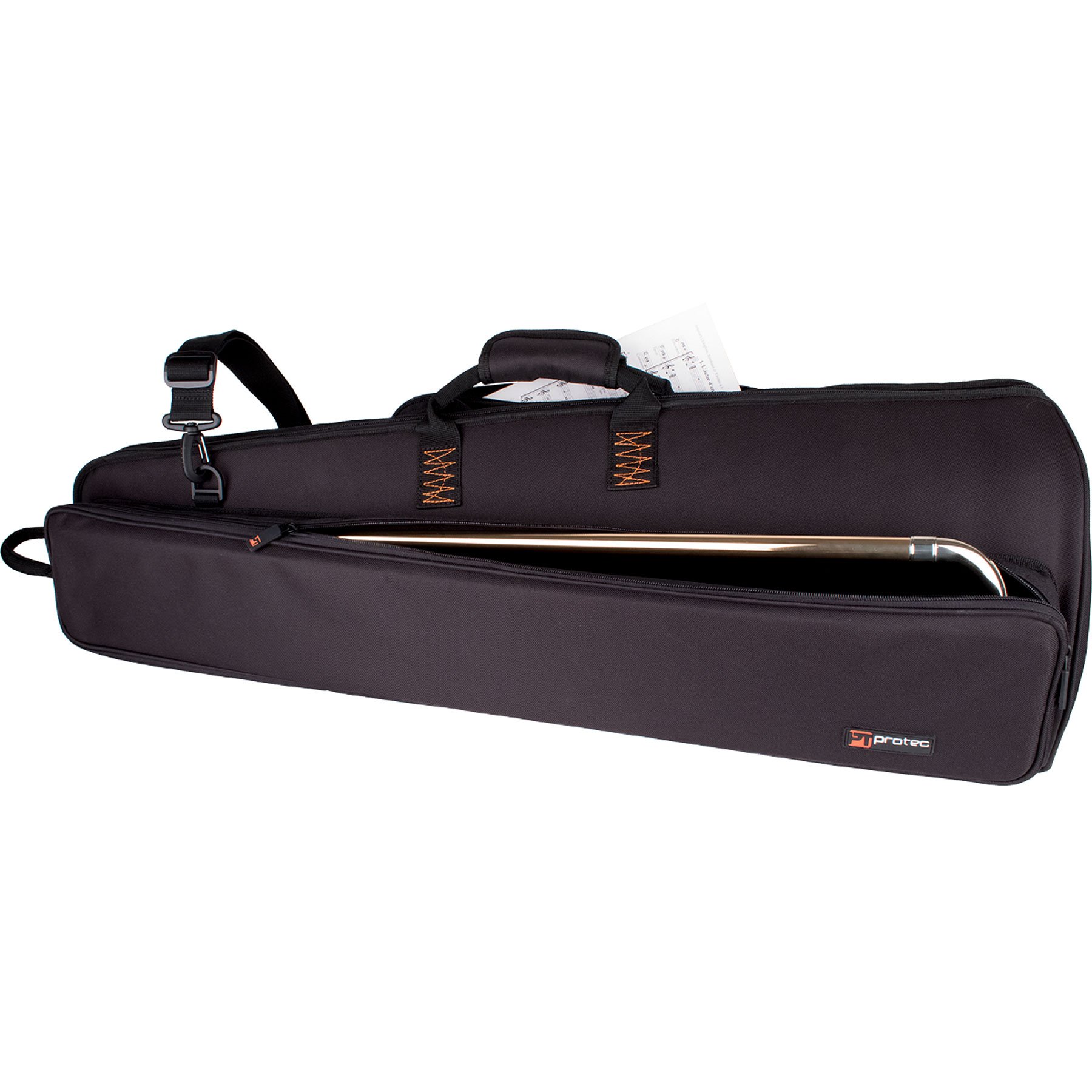 Pro Tec Gig Explorer Series Tenor Trombone Bag with Sheet Music Pocket (C239X) Black