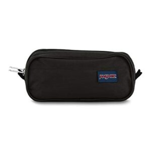 JanSport Large Accessory Pouch - Secure Storage Space for Pens, Power Cords, Pencil Case, Ideal For Everyday Essentials, 1.3L, Black