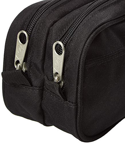 JanSport Large Accessory Pouch - Secure Storage Space for Pens, Power Cords, Pencil Case, Ideal For Everyday Essentials, 1.3L, Black