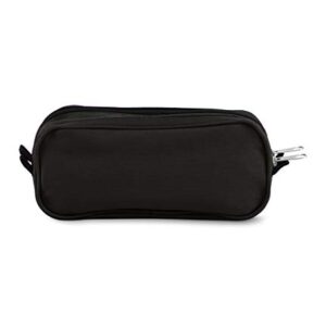 JanSport Large Accessory Pouch - Secure Storage Space for Pens, Power Cords, Pencil Case, Ideal For Everyday Essentials, 1.3L, Black