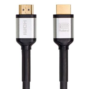 roland black series 2.0 high-density hdmi cable supports 3d/4k hd (rcc-25-hdmi), 25-feet