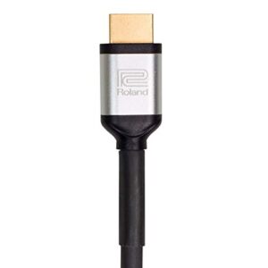 Roland Black Series 2.0 High-Density HDMI Cable Supports 3D/4K HD (RCC-25-HDMI), 25-Feet