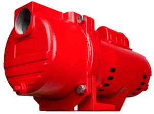 red lion rl-sprk-200-br, 230 volt, 2hp, 77 gph, sprinkler/irrigation pump with brass impeller, red, 97102002