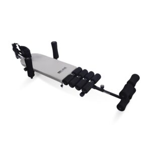 stamina inline back stretch bench with cervical traction - back decompression, neck stretcher for tension relief - up to 250 lbs weight capacity